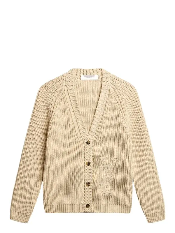 GOLDEN GOOSE Melody Chunky-knit Cardigan - Nude