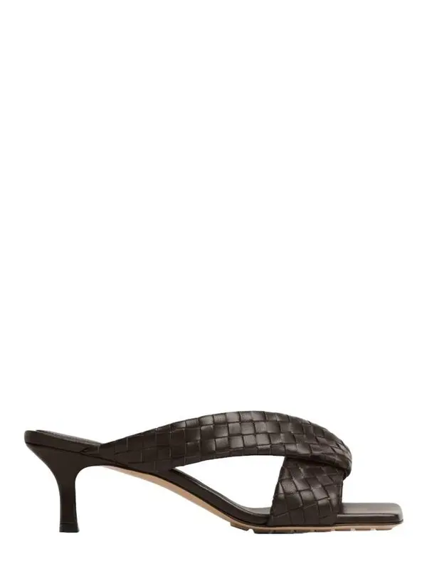 Bottega Veneta Riva Mules - Dark Chocolate