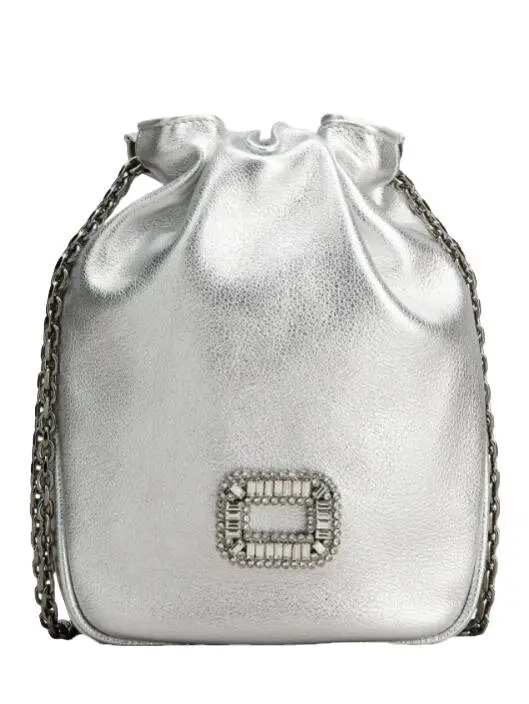 ROGER VIVIER Pilgrim Nano Bag - Silver