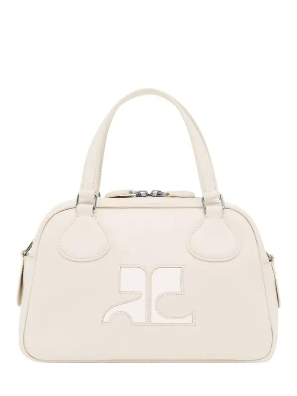 COURREGES Courrèges Reediton Zip-up Tote Bag - White