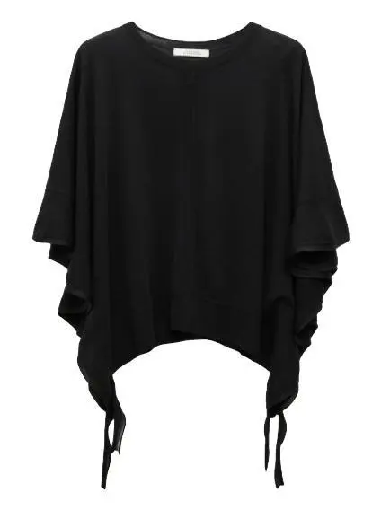 Dorothee Schumacher Ruffle Detail Top - Black