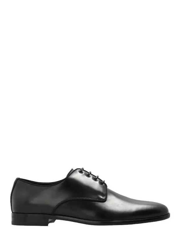 Dolce & Gabbana Leather Lace-up Derby Shoes - Black