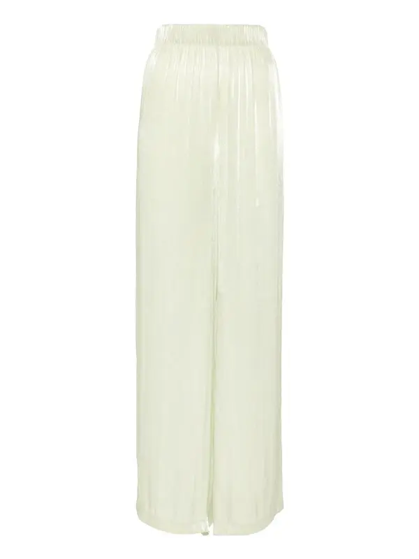 Simkhai Georgette Straight-leg Trousers - Light Green
