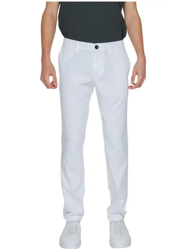 Armani Exchange Straight Leg Casual Pants - White