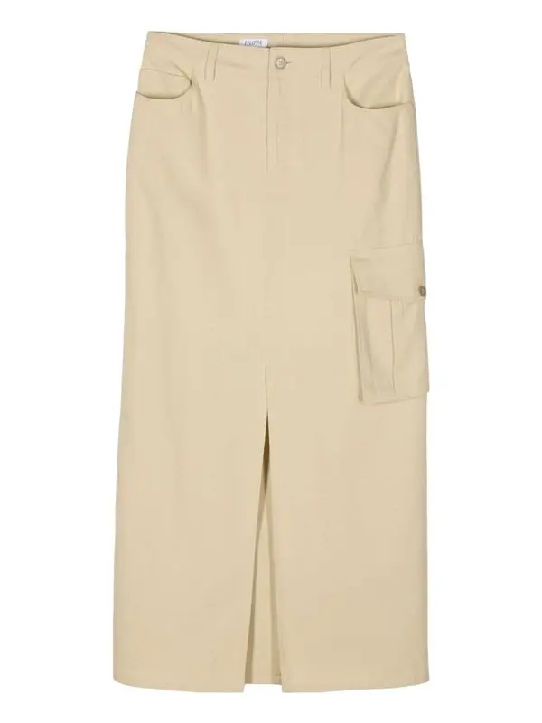 Filippa K Sourced Crepe Cargo Maxi Skirt - Nude