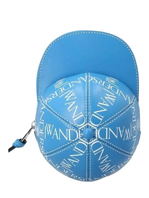 J.W.ANDERSON Jw Anderson Cap Midi Logo Printed Crossbody Bag - Blue