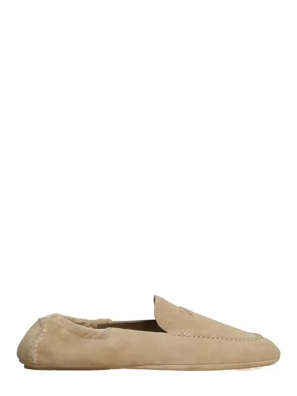 Celine Suede Calfskin Loafer Adam - Beige