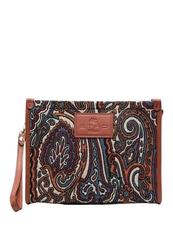 Etro Jacquard Fabric Necessaire - Black