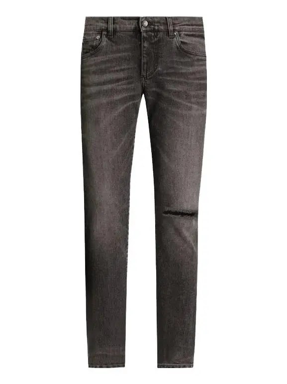 Dolce & Gabbana Ripped Detail Jeans - Black