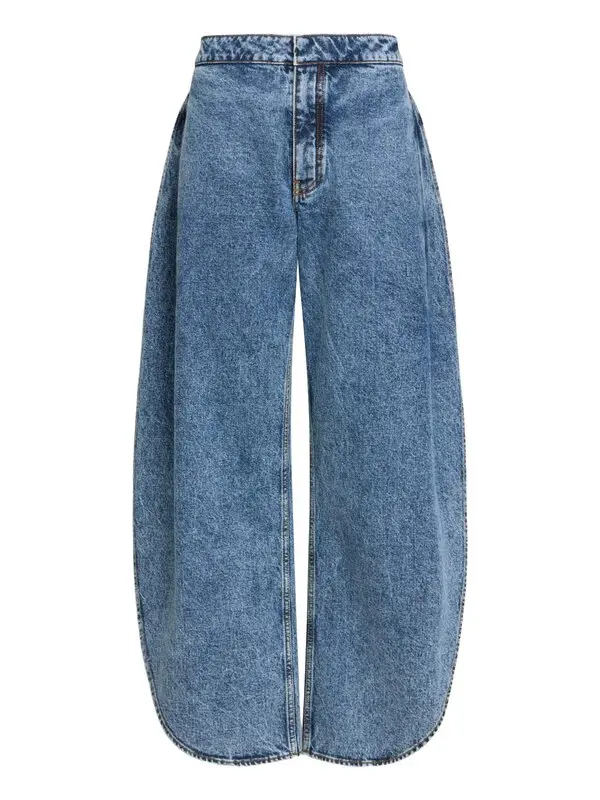 Alaïa Petal Denim Jeans - Blue