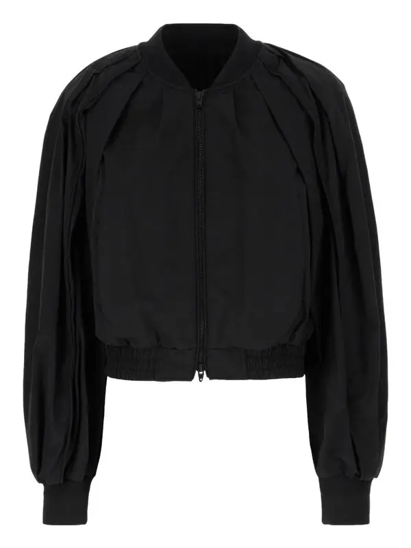 JUUN.J Zip-up Casual Jacket With Ribbed Trims - No