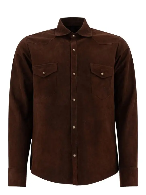 Tagliatore Wayne Button-up Jacket - Brown