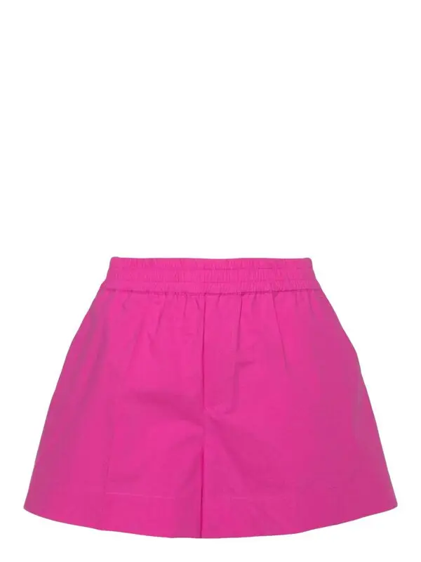 P.a.r.o.s.h Elasticated Waist Cotton Shorts - Pink