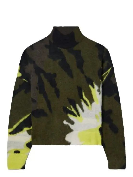 Amiri Jacquard Knitted Sweater - Black