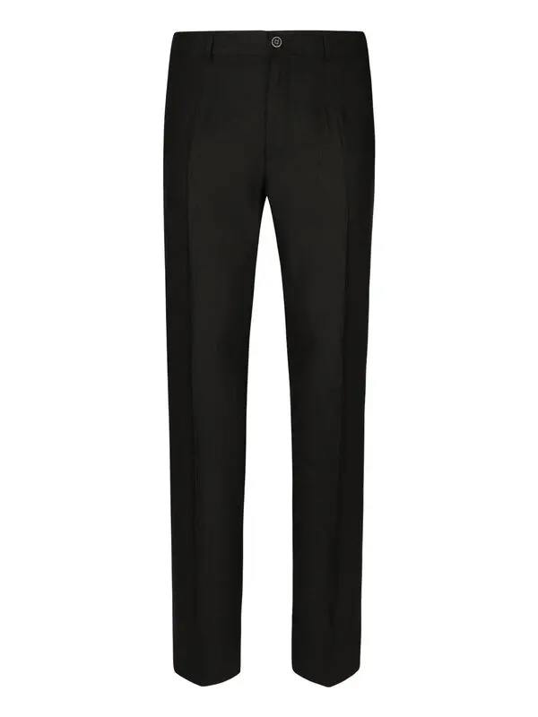 Dolce & Gabbana Textured Tailored Trousers - Black