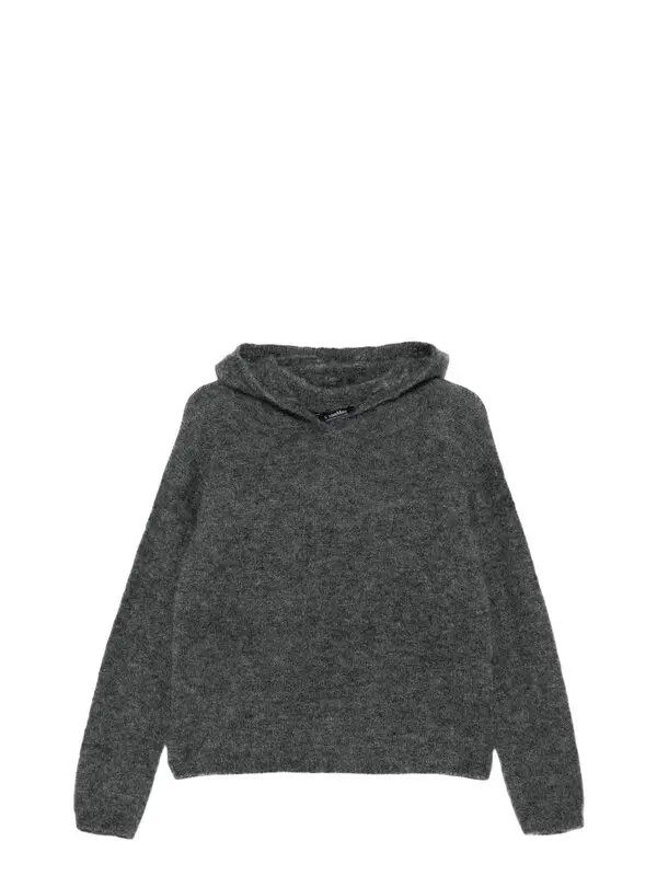 Max Mara Knitted Hoodie - Black