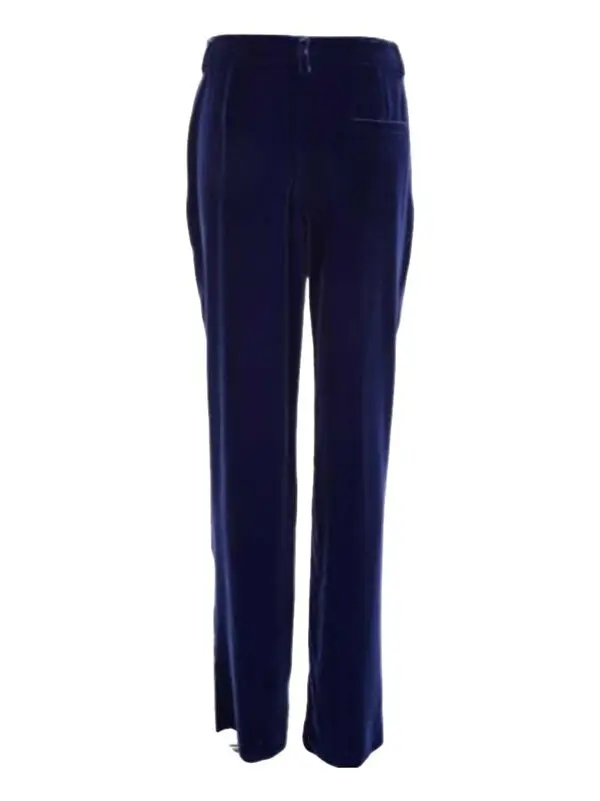 Giorgio Armani Mid-rise Velvet Trousers - Black