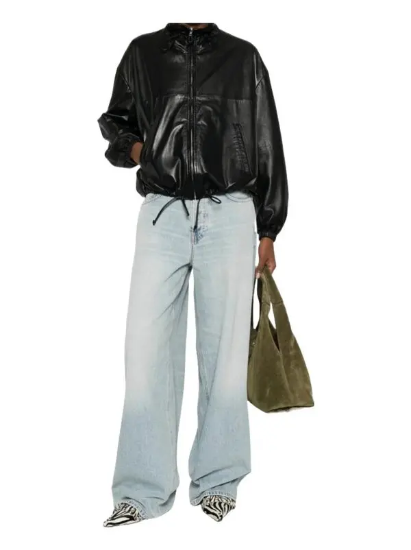 HAIKURE Jordan Leather Zip Jacket - Black