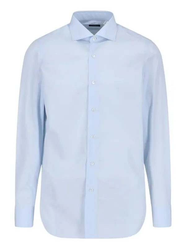 FINAMORE 1925 Long-sleeved Shirt - Blue