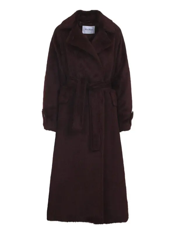 Max Mara Albata Belted Long Coat - Black