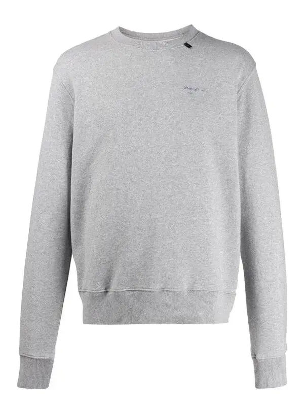 Off-White Arrow Print Sweatshirt - Gray