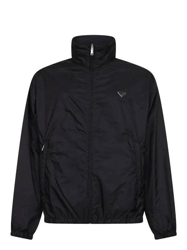 Prada Zip-up Reversible Jacket - Black / Blue