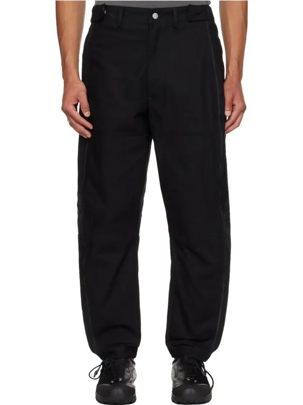 MORDECAI Cotton Canvas Trousers - Black