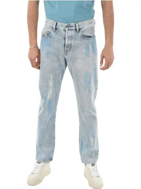 DIESEL® D-viker Logo Embroidered Jeans - Multicolor