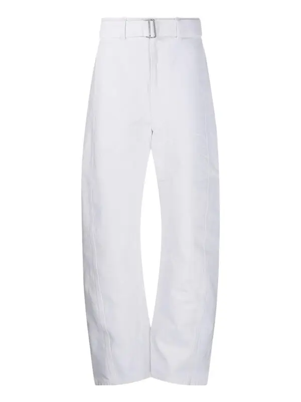 LEMAIRE Twisted Belted Pants - Milk