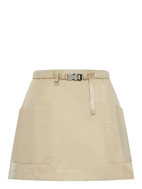 Prada Belted Midi Skirt - Desert Yellow