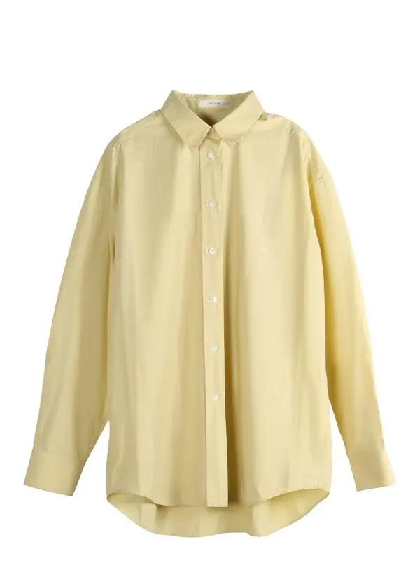 THE ROW Millerrina Long-sleeved Buttoned Shirt - Nude