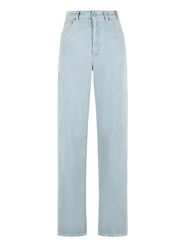 MAISON MARGIELA Straight Leg Jeans - Light Blue