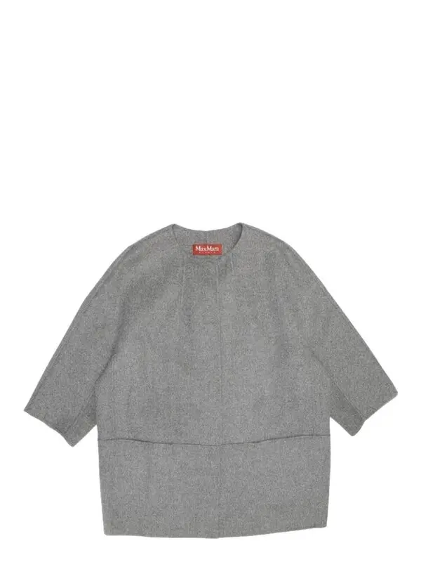 Max Mara Round Neck Short Jacket - Gray