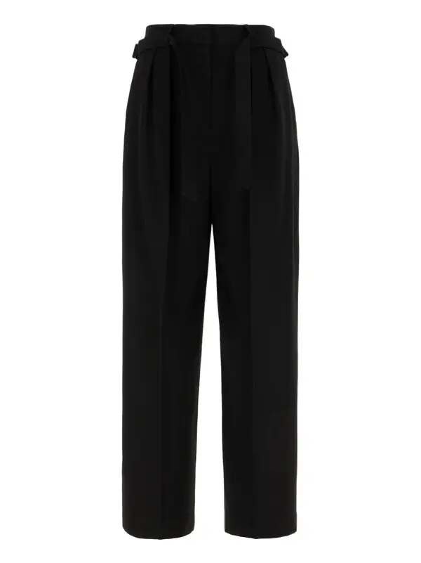JUUN.J Pleated Detail Track Pants - Black