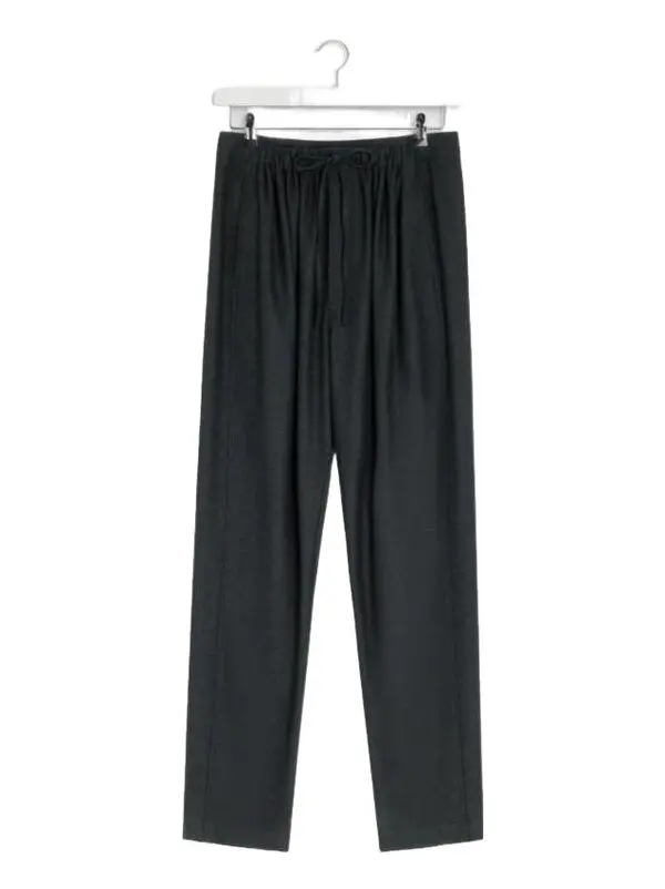 LEMAIRE Drawstring Straight-leg Trousers - Anthracite Color/gray