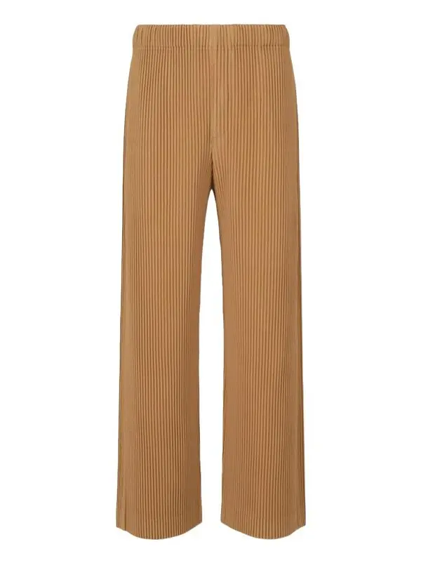 Issey Miyake Homme Plissé Pleated Trousers - Brown