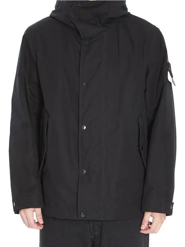 Stone Island Ghost Piece Hooded Parka - Black