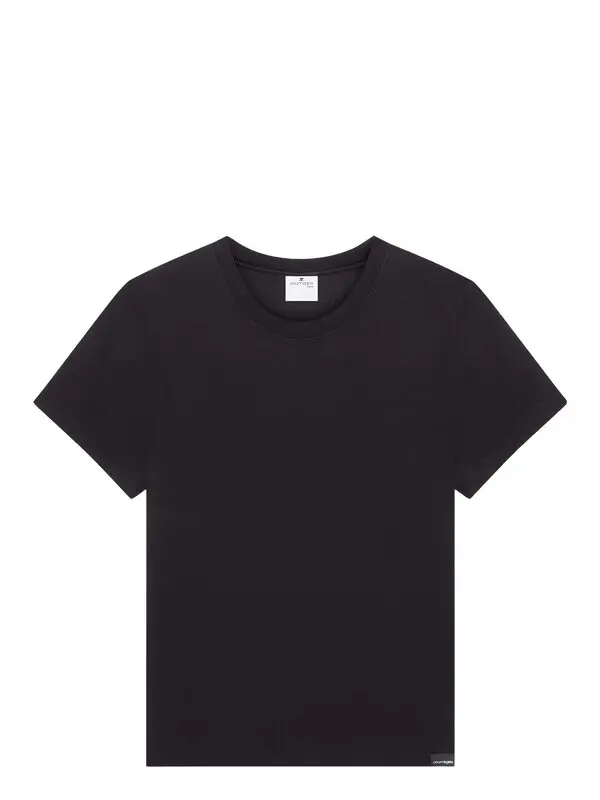 COURREGES Courrèges Ac Crewneck T-shirt - Black