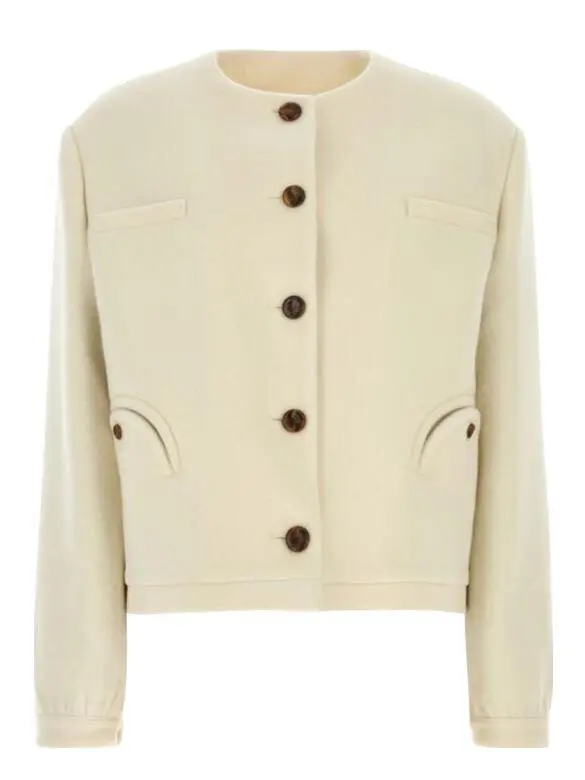 BLAZÉ MILANO Long-sleeved Casual Jacket With Button Details - Iovry