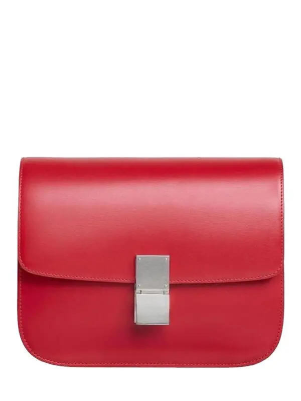 Celine Medium Classic Bag In Box Calfskin - Red
