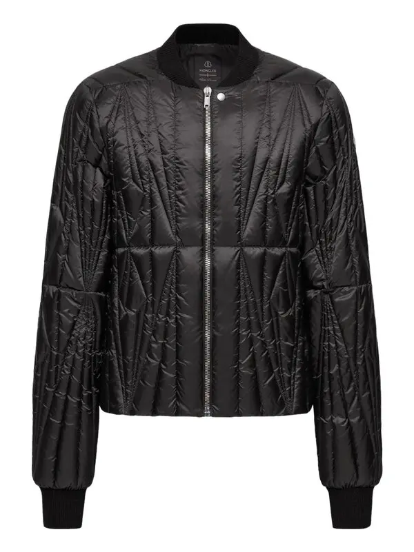 Moncler Geocamo Flight Down Bomber Jacket - Black