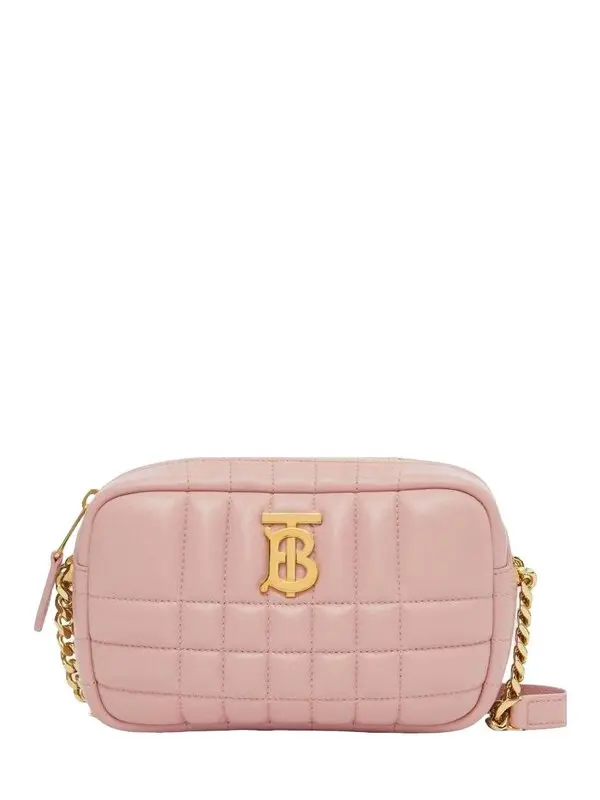 Burberry Lola Quilted Lambskin Mini Bag - Pink
