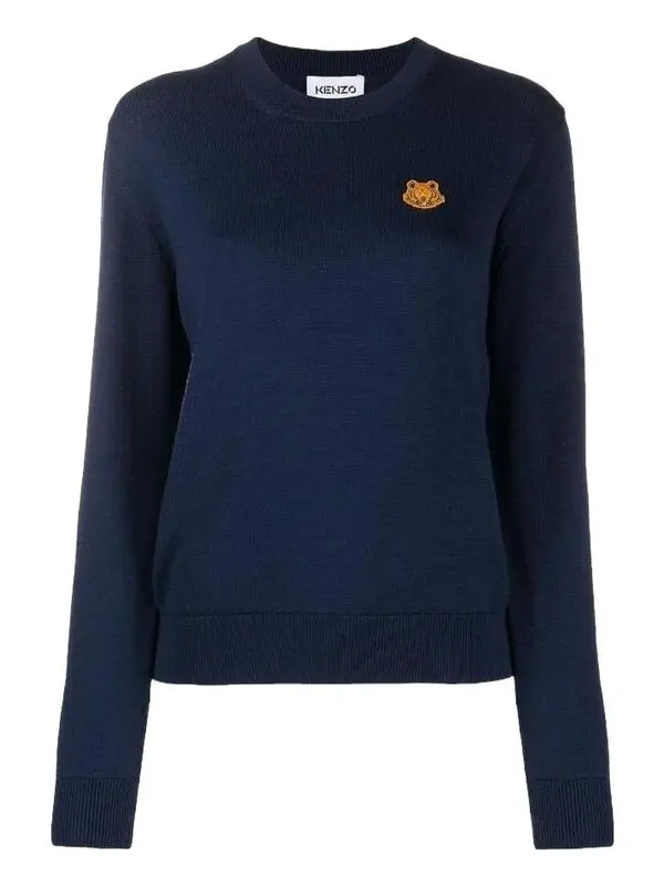Kenzo Tiger Crest Wool Jumper - Black