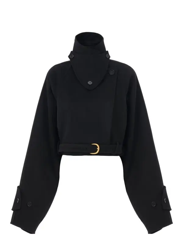 Chloé Cropped Coat - Black