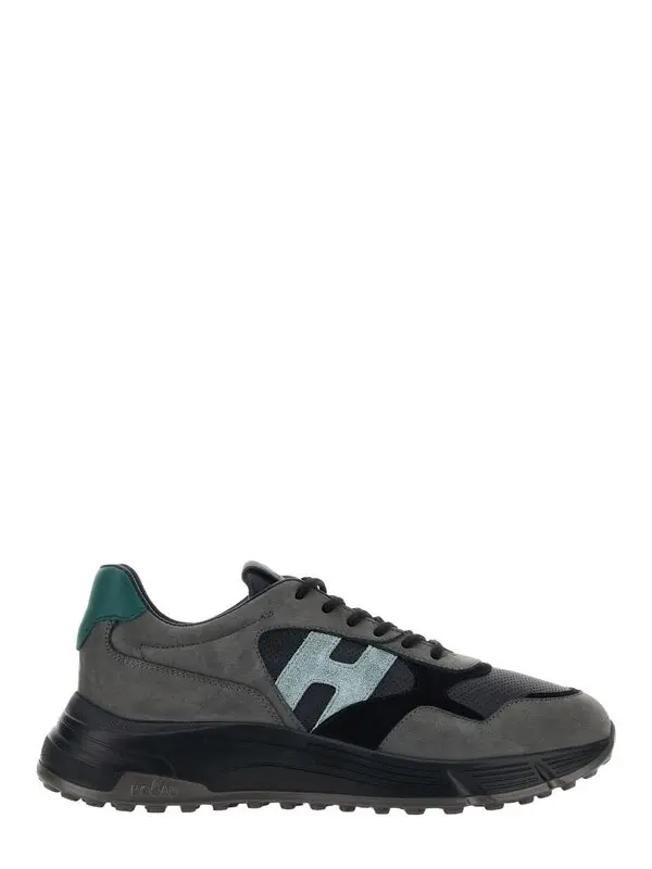 Hogan Hyperlight Panelled Lace-up Sneakers - Black