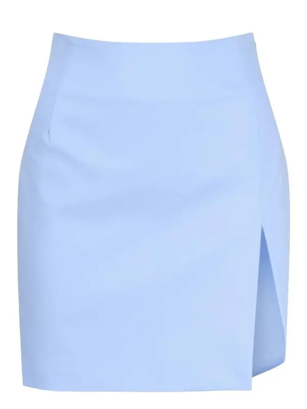 Andamane Skirt With Side Slit - Blue