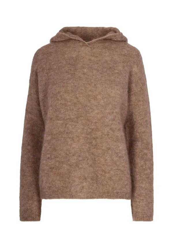 Max Mara Knitted Hoodie - Brown