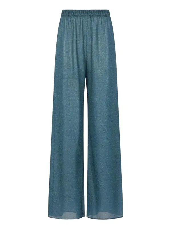 Oseree Lumire Wide Leg Pants - Blue