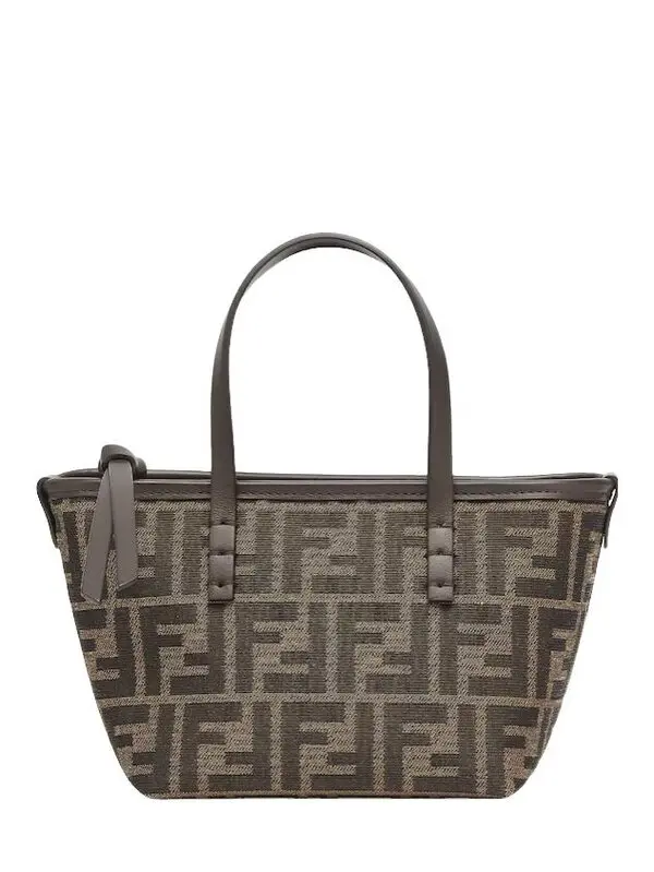 Fendi Roll Monogrammed Mini Tote Bag - Brown
