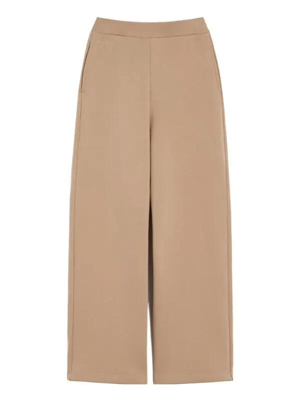 Max Mara Embroidered Jersey Trousers - Biscuit